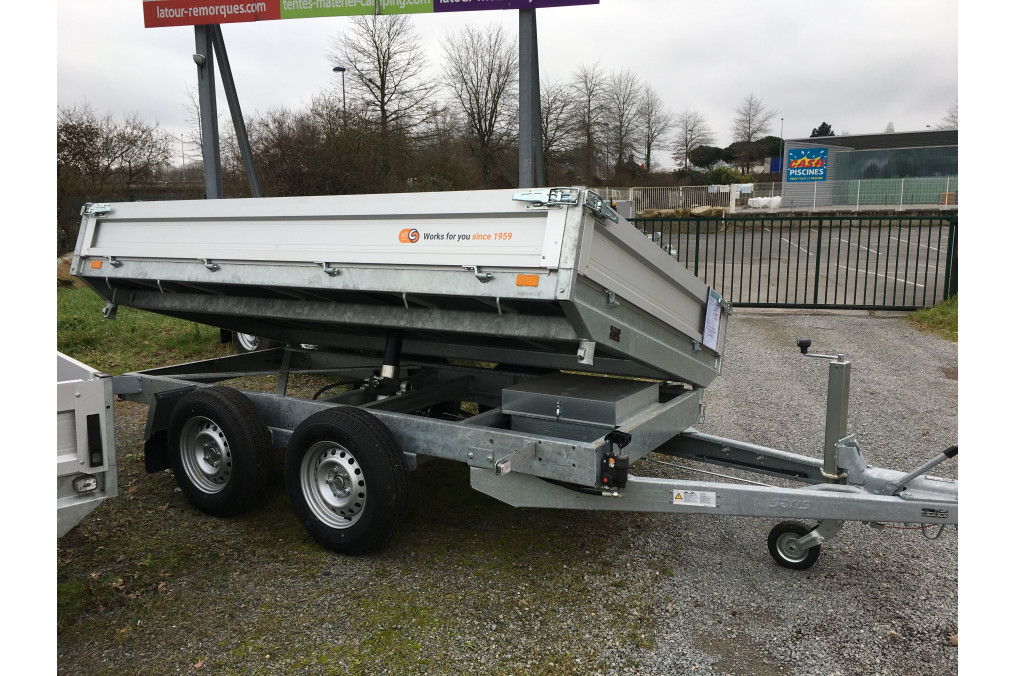 Remorque tribenne K330618435002 - PTAC 3500 kg (306x184) - SARIS