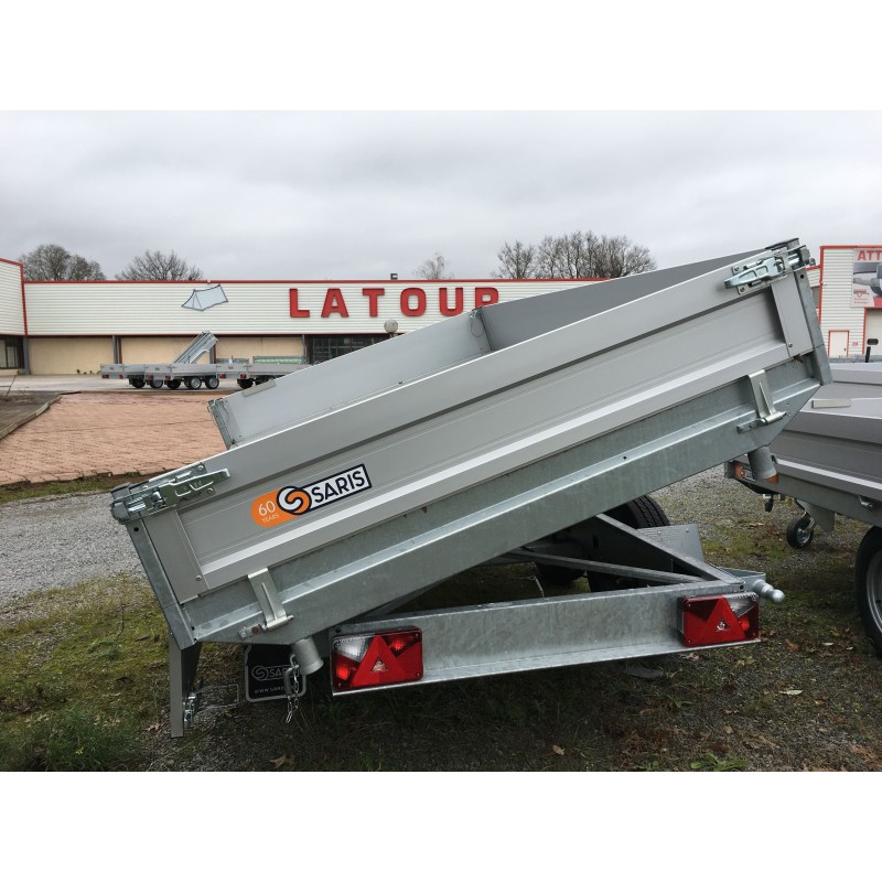 Remorque tribenne K330618435002 - PTAC 3500 kg (306x184) - SARIS ...