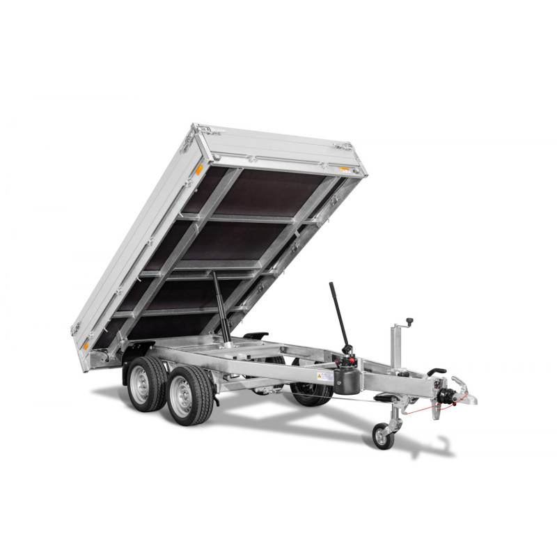 Remorque benne K1 306 170 2000 2 avec pompe électrique de chez SARIS ...